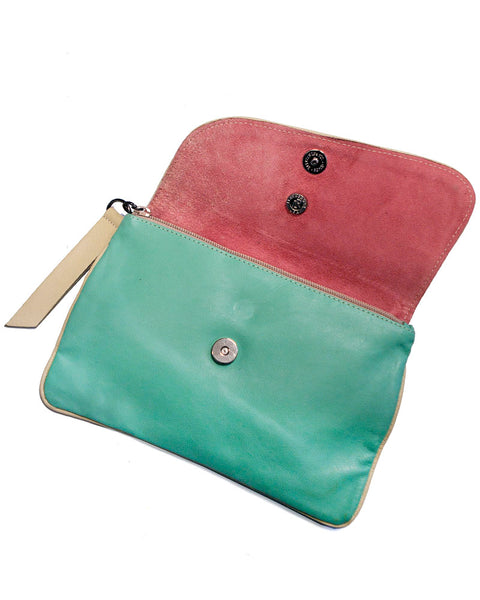 Colorblock Clutch – Leatherock